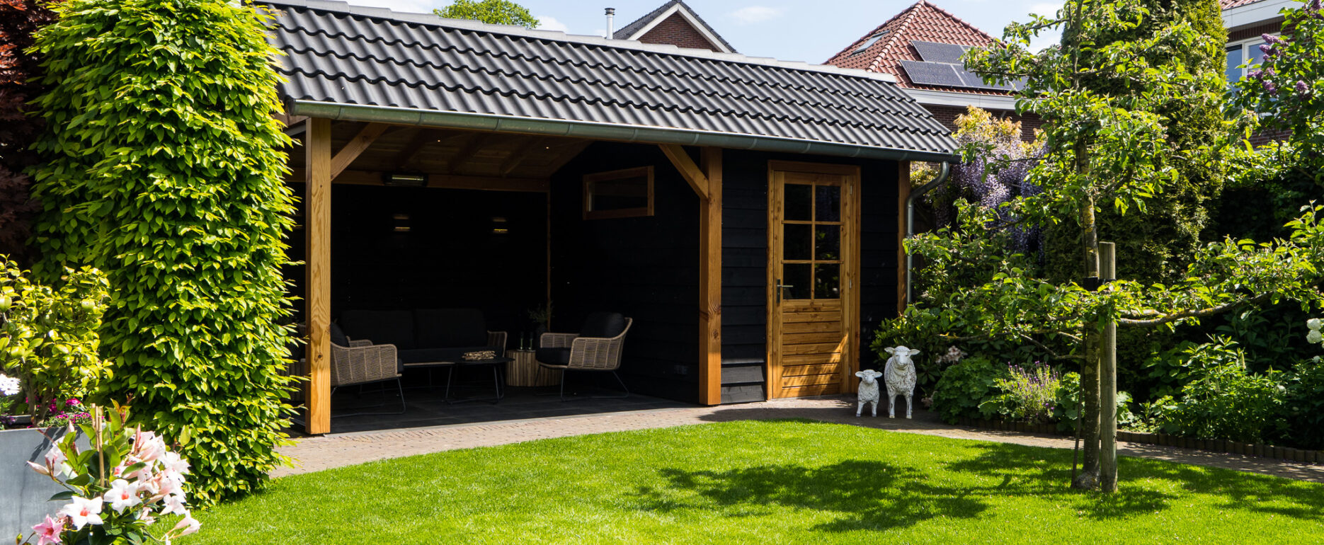 Inspiratie - Tuinoverkapping Twente - Douglas overkapping