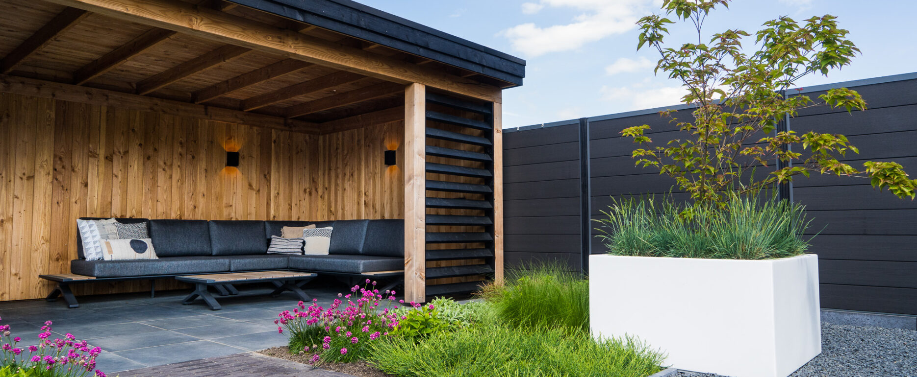 Inspiratie - Tuinoverkapping Twente - Douglas overkapping